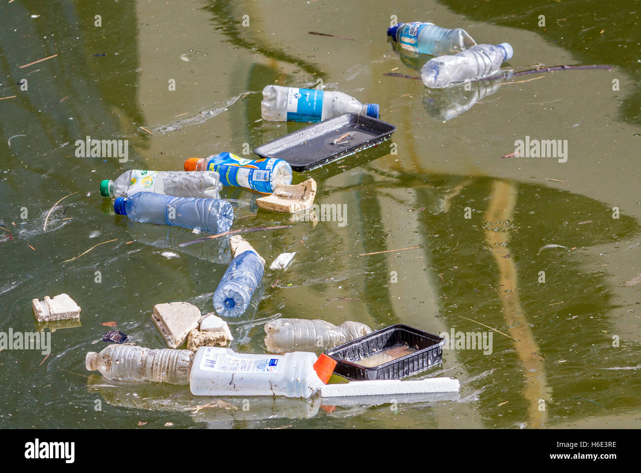Scheveningen harbour, the Netherlands - March 3, 2016: plastic ...