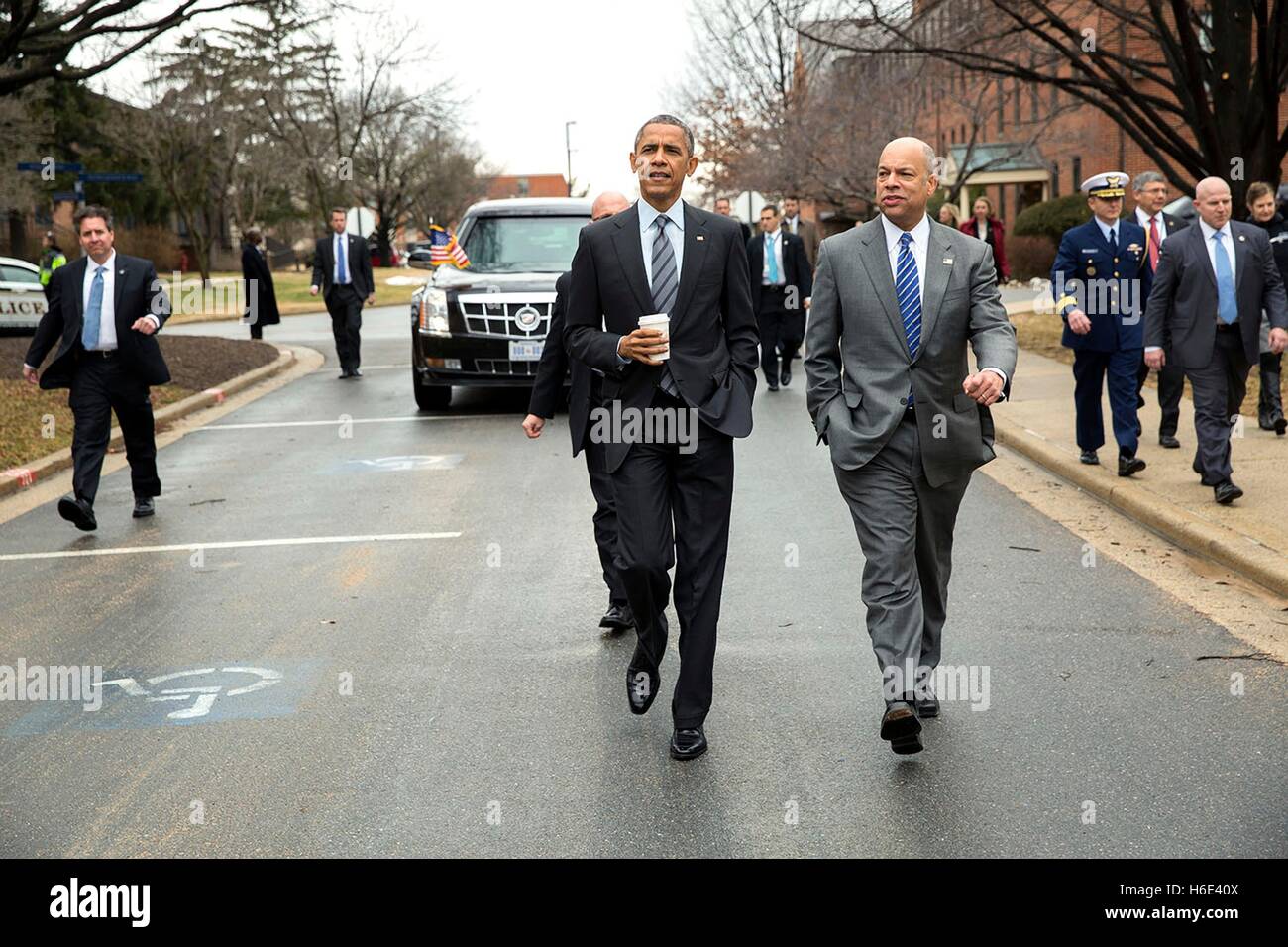 U.S. President Barack Obama and Homeland Security Secretary Jeh Johnson ...