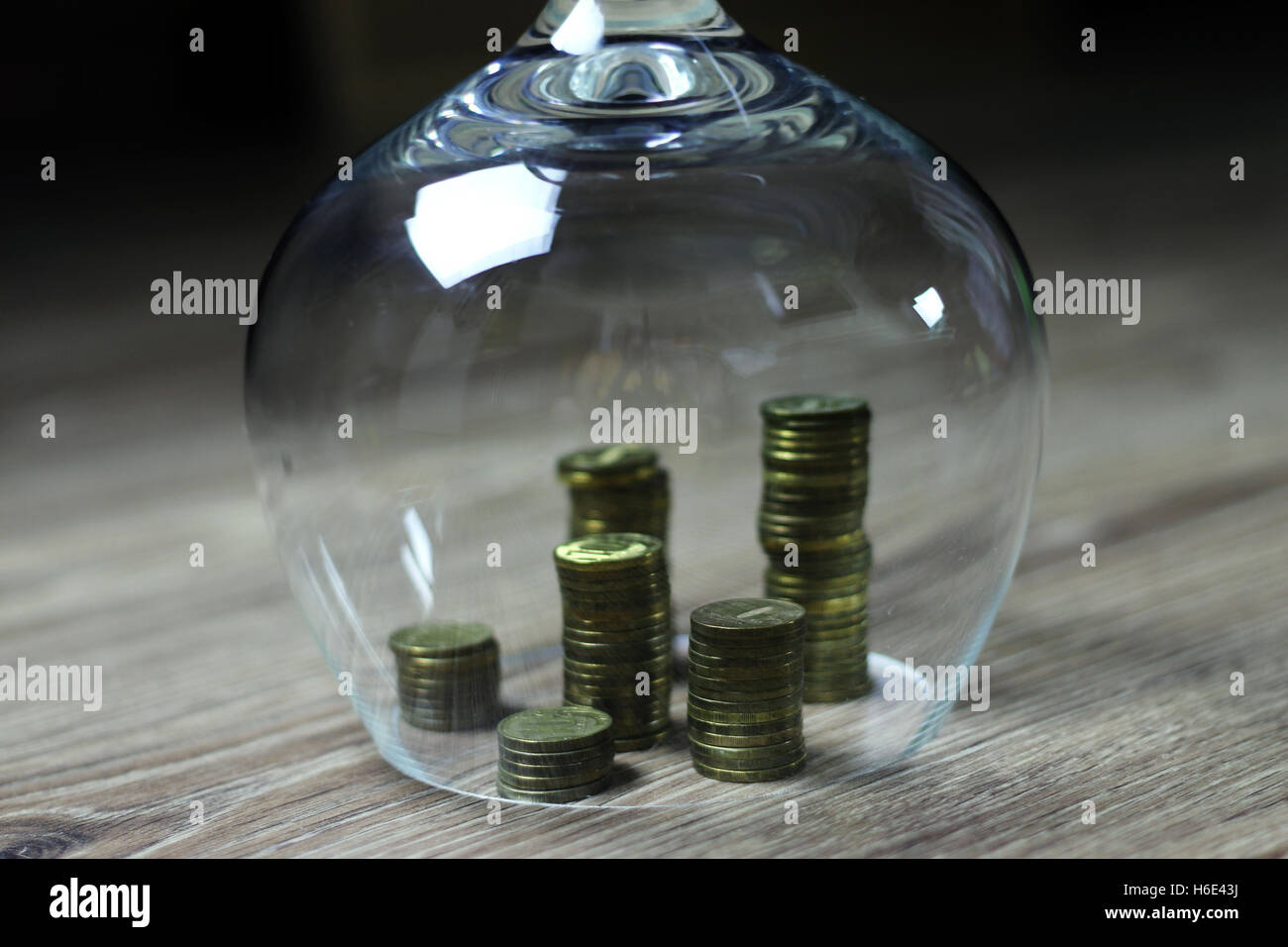 stack of coin jar Stock Photo - Alamy