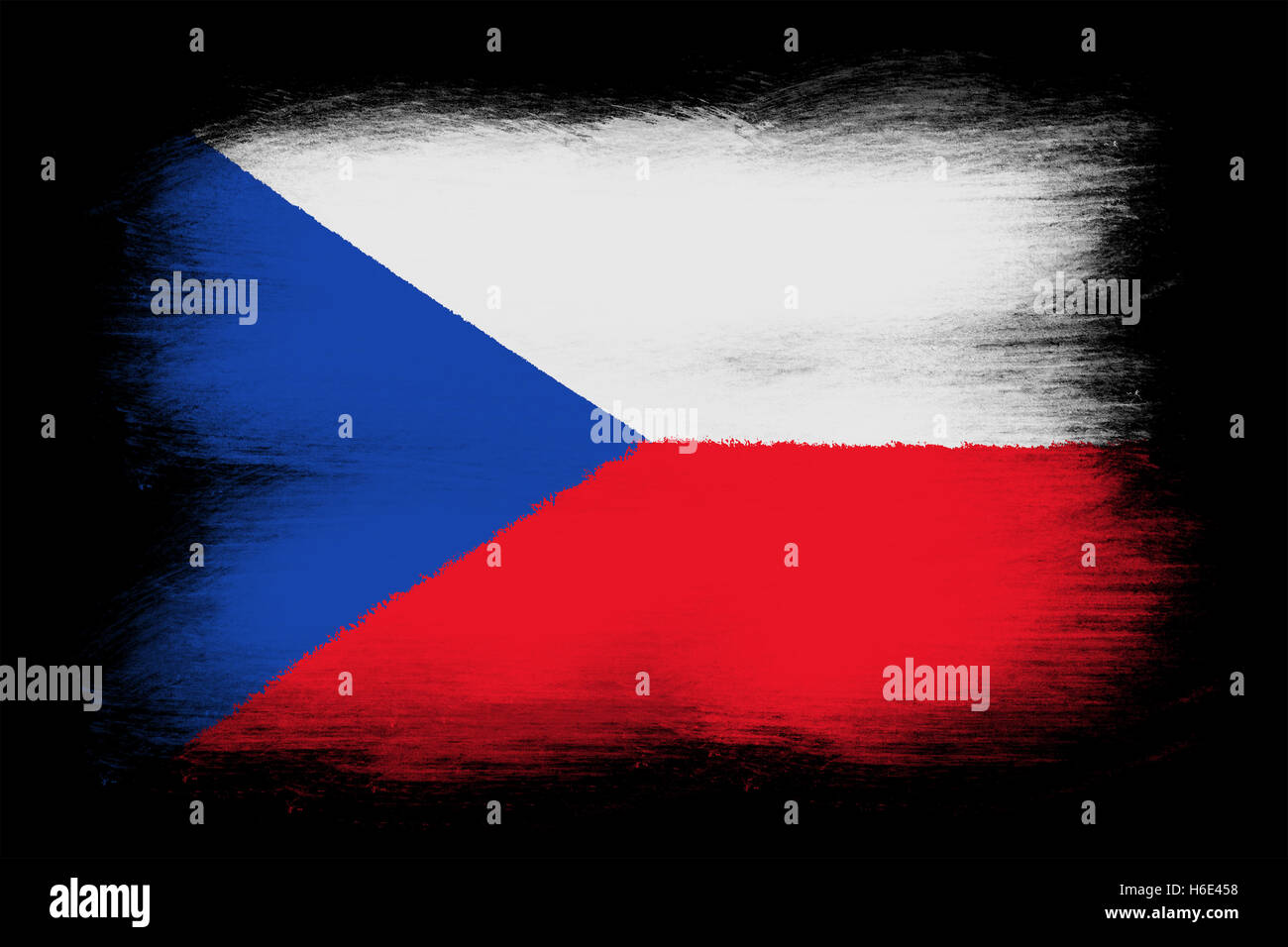 The Czech flag Stock Photo - Alamy