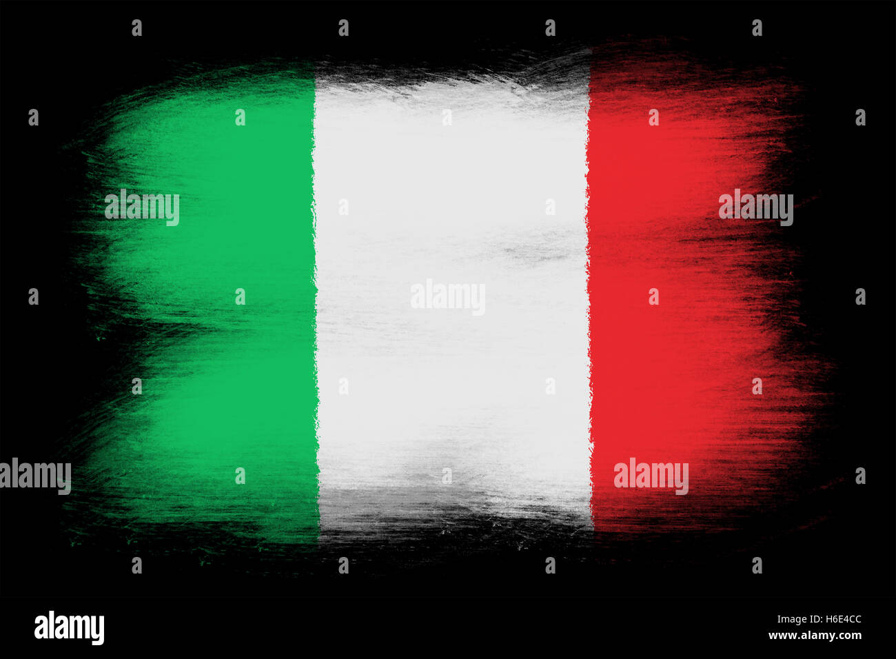 The Italian flag Stock Photo - Alamy