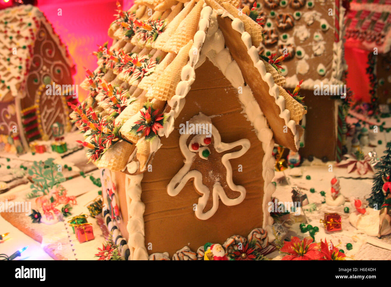 Close up of gingerbread house Stock Photo - Alamy