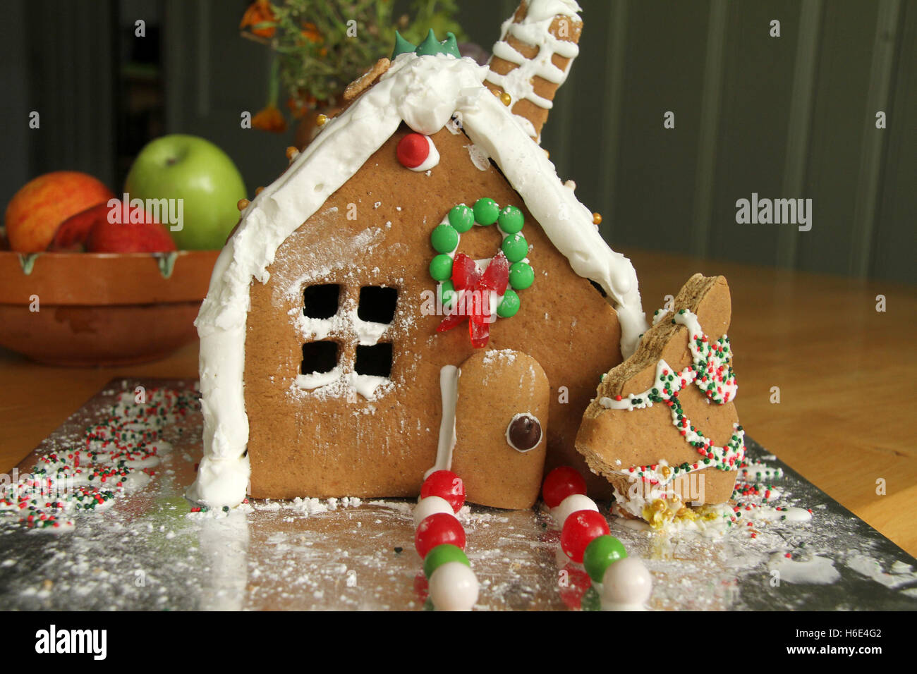 Close up of gingerbread house Stock Photo - Alamy
