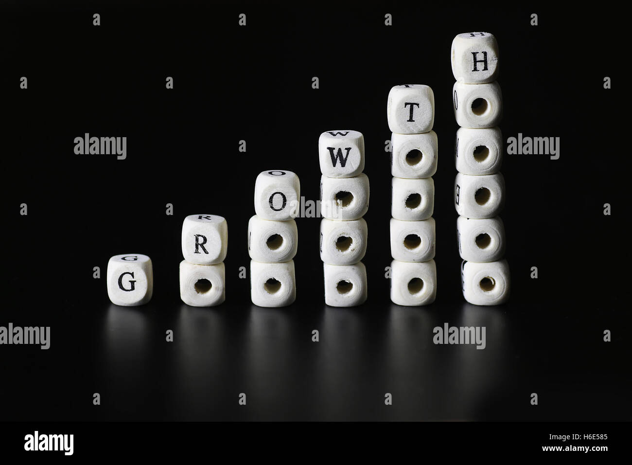 growth text letter Stock Photo - Alamy