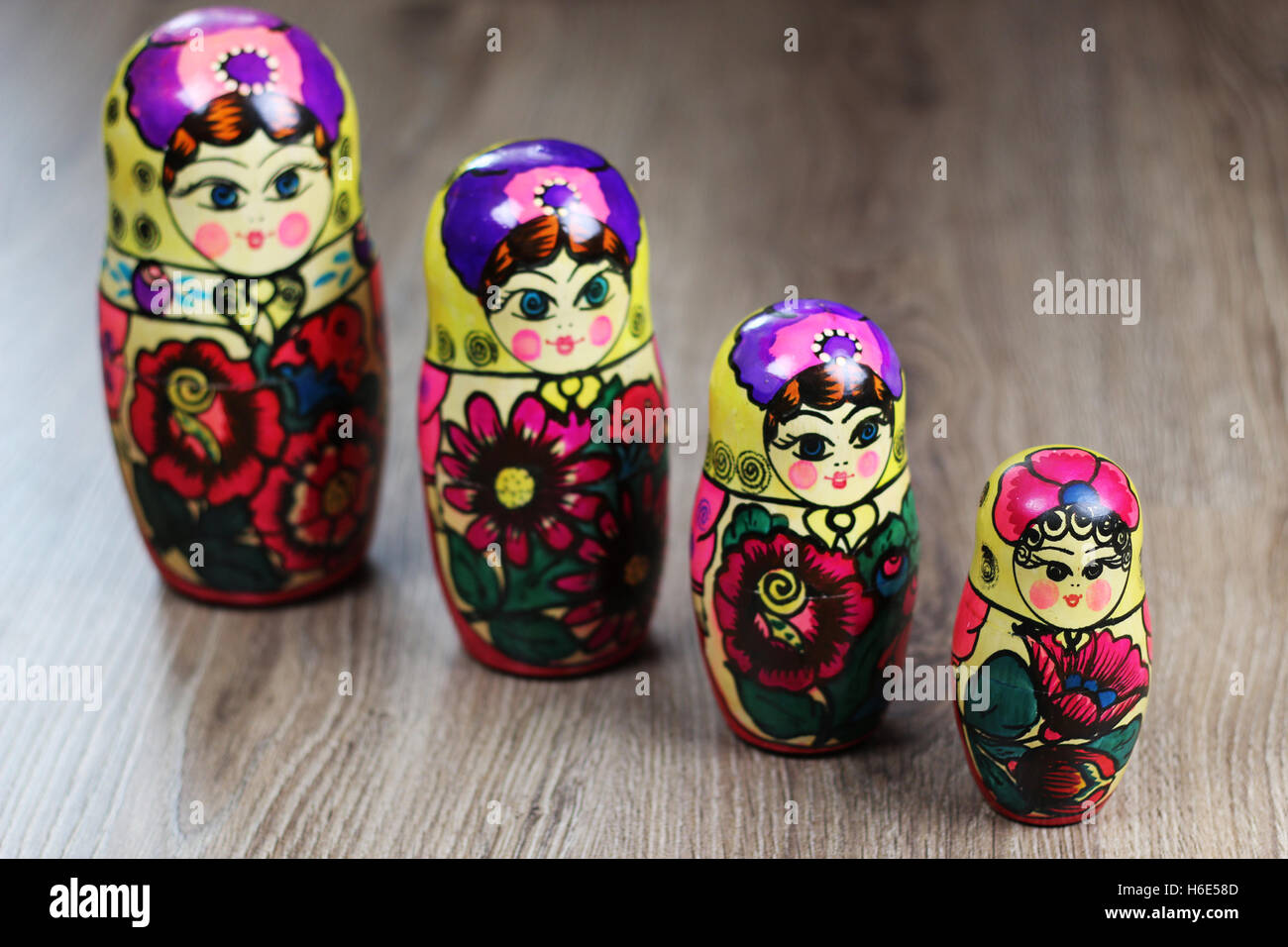 matryoshka different patterns Stock Photo - Alamy