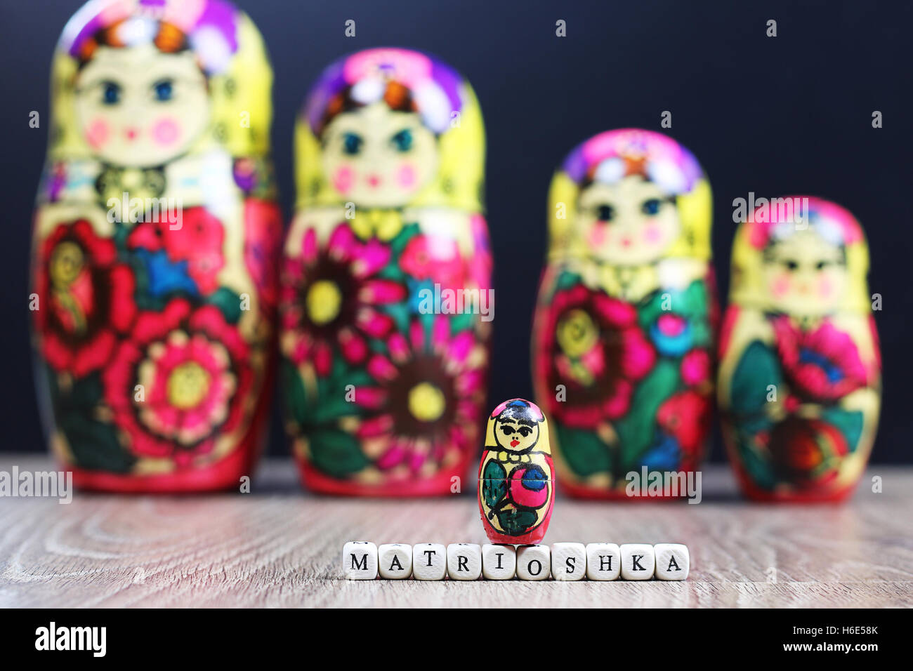 matryoshka different patterns Stock Photo - Alamy