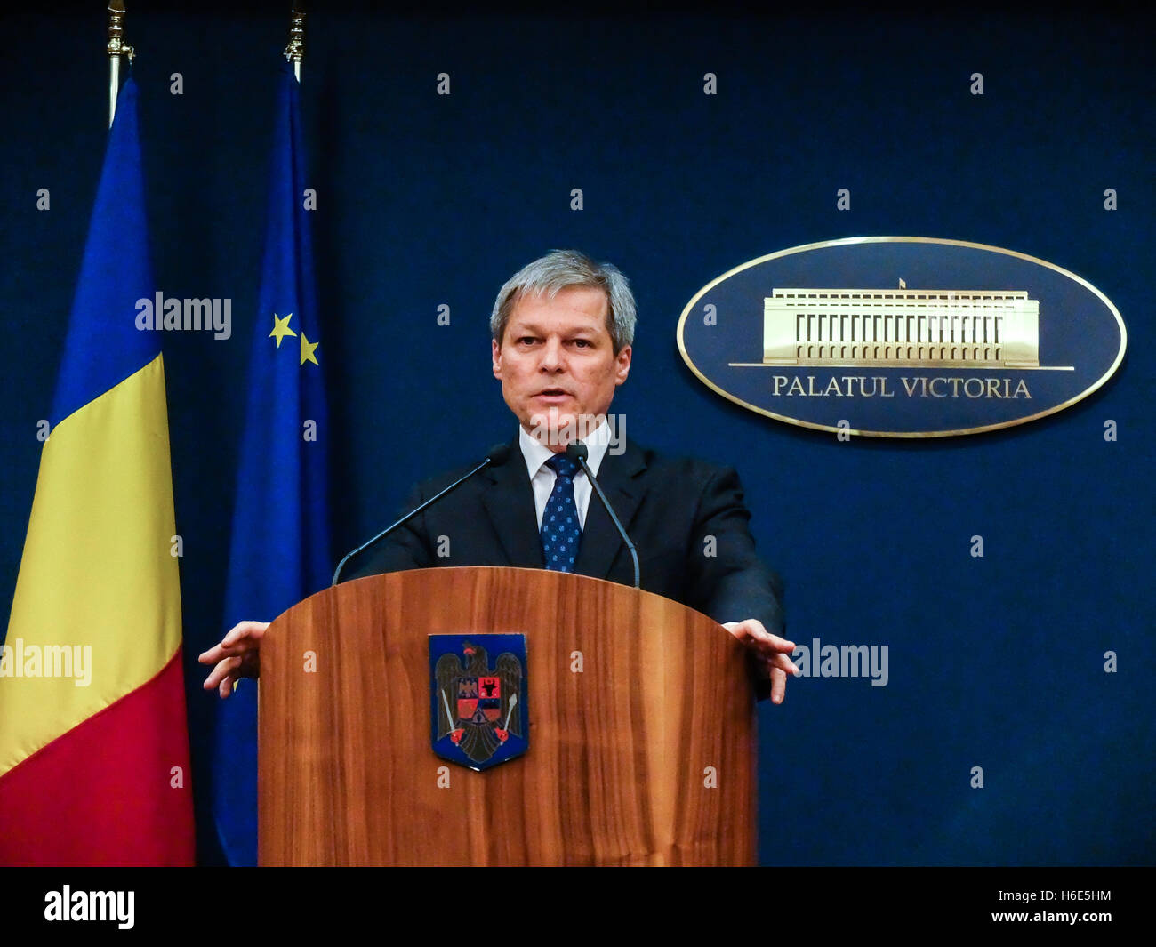 Bucharest, Romania, 1 February 2016: Romanian Prime Minister Dacian ...