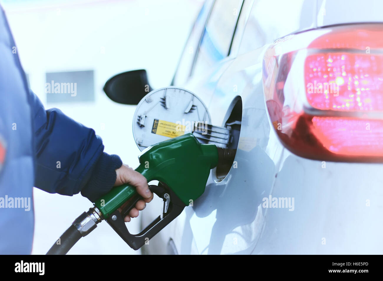 Man filling van with fuel hi-res stock photography and images - Alamy
