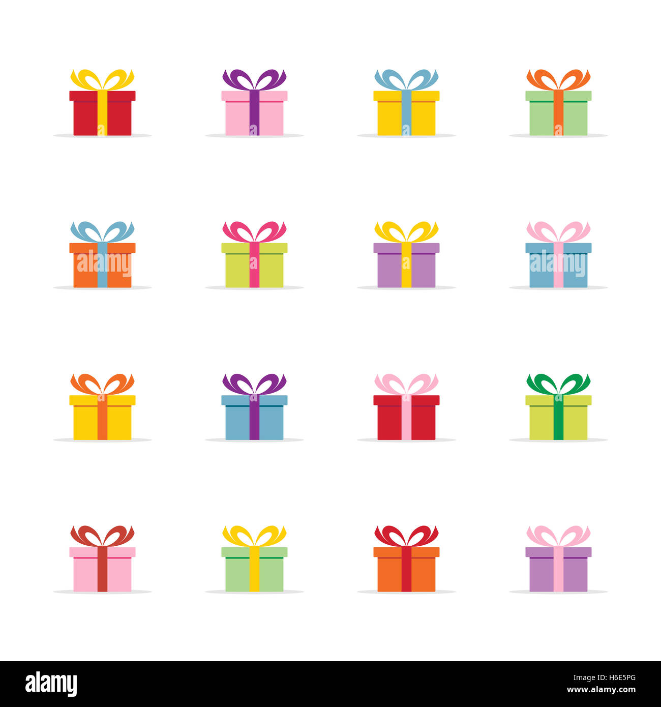 [JPEG] colorful gift boxes illustration Stock Photo - Alamy