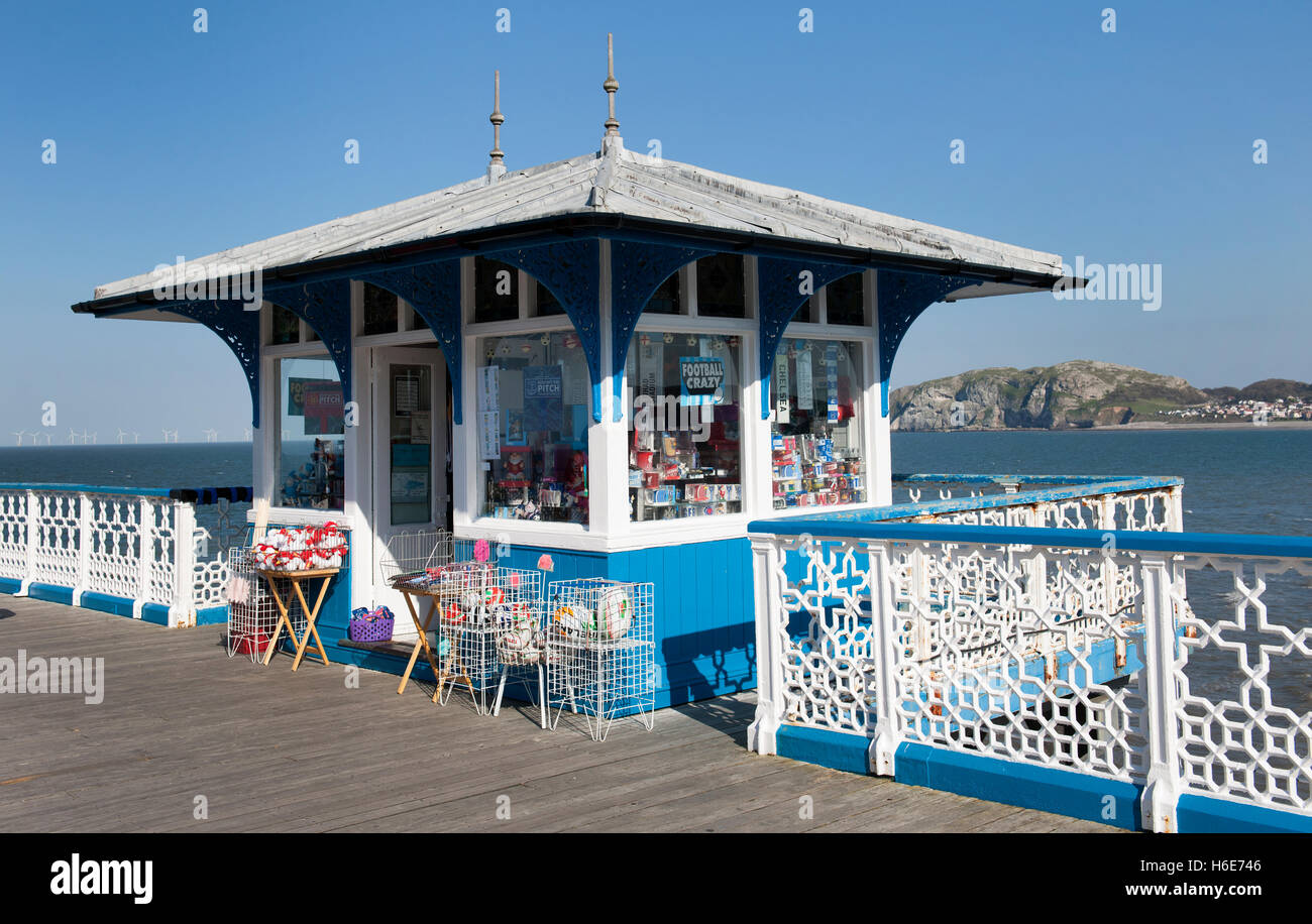 Victorian souvenir shop on Llandudno Pier, North Wales, Wales, UK Stock ...