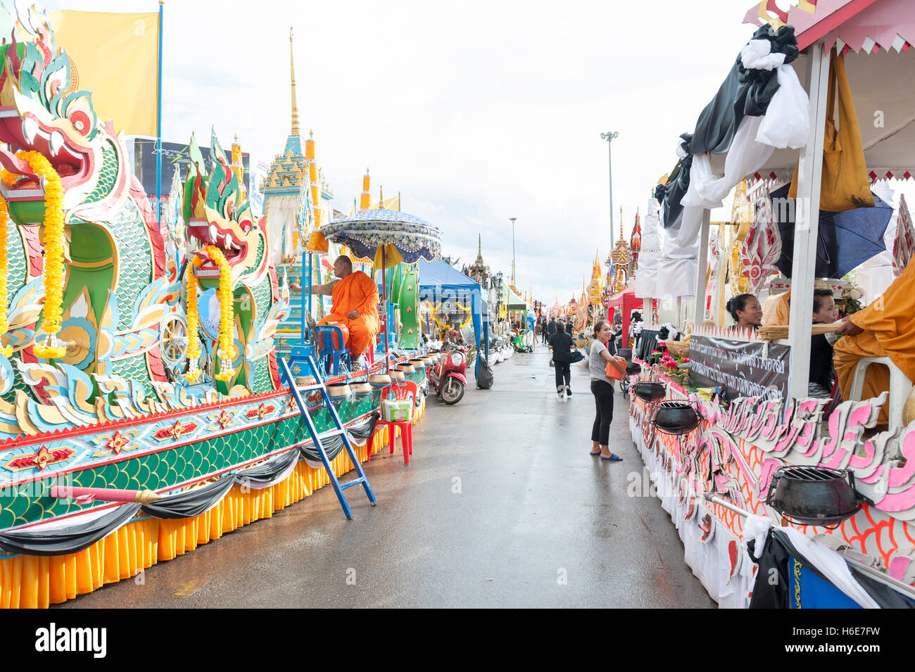 Chak Phra, the Buddhist festival held annually in Suratthani province ...