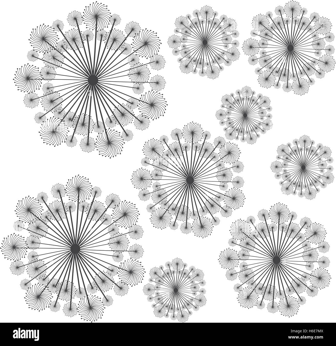 Seed dispersal vector Stock Vector Images - Alamy