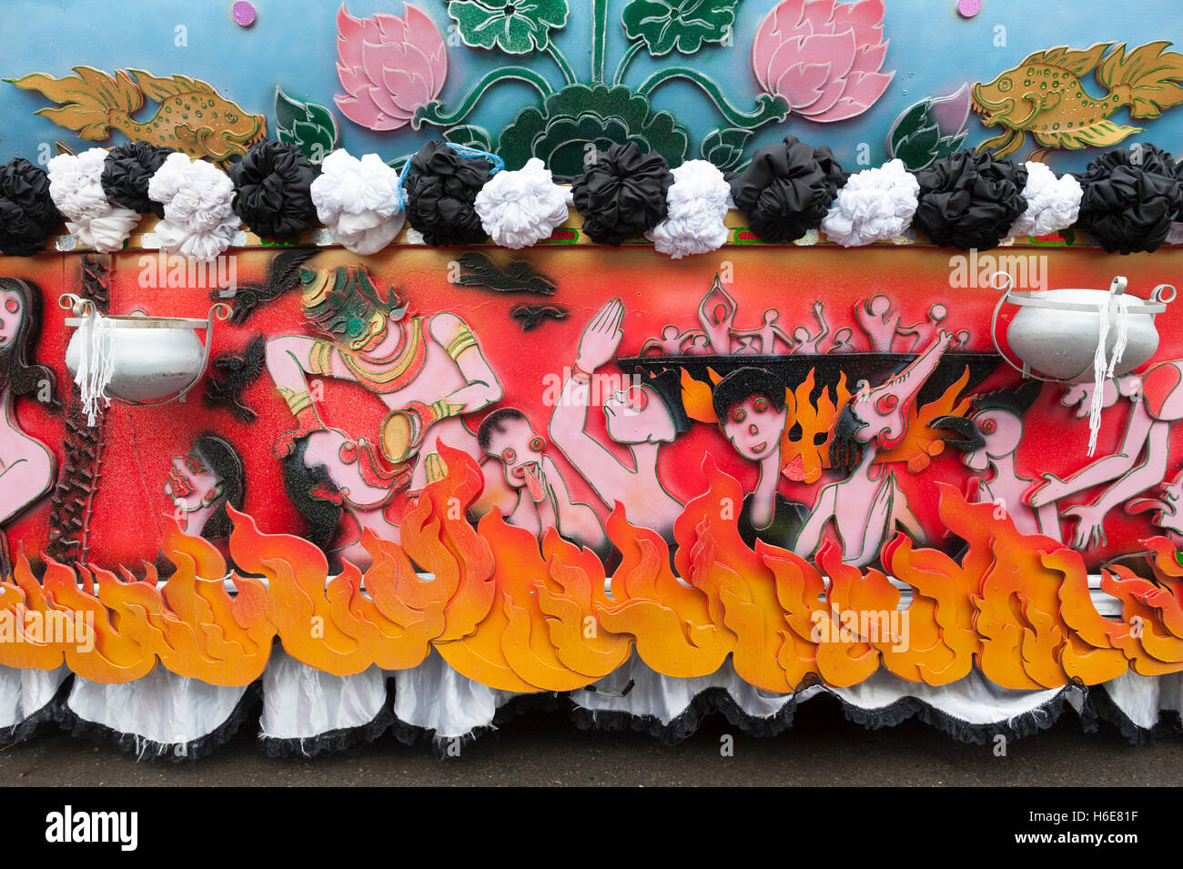 Chak Phra, the Buddhist festival held annually in Suratthani province ...