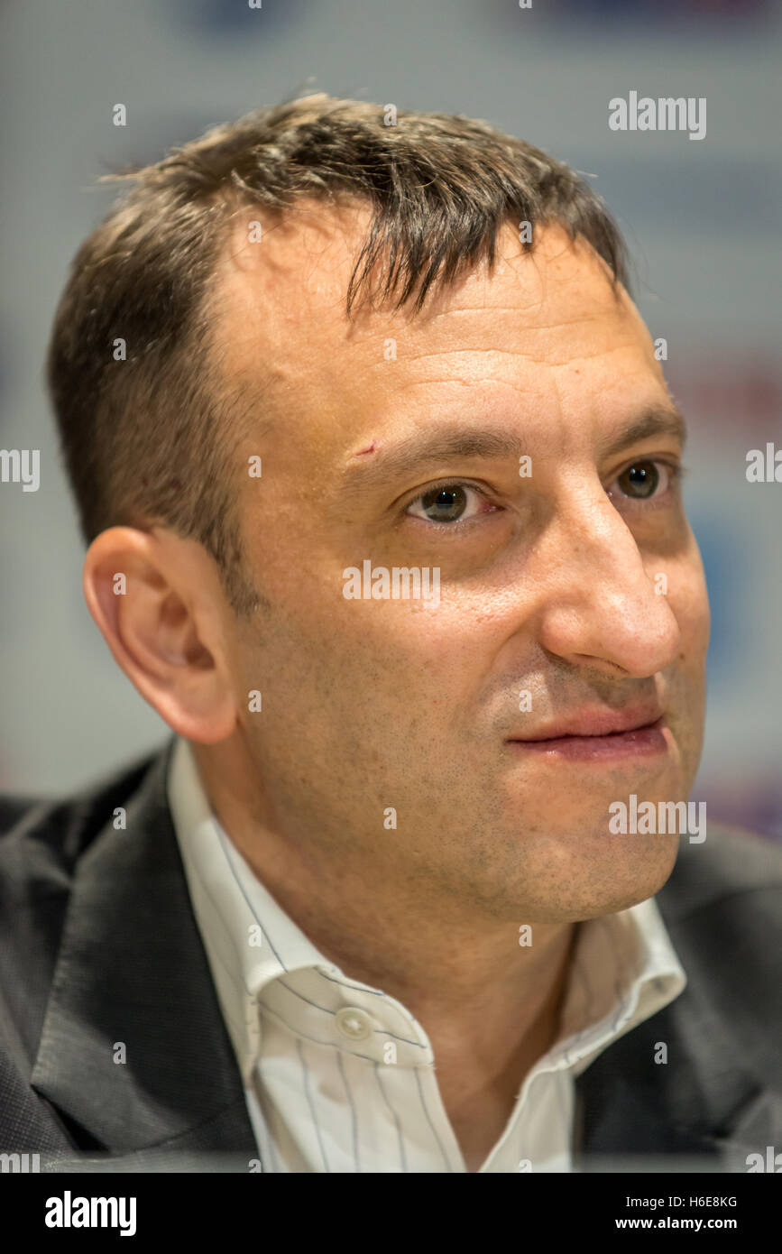 Tony Bloom, chairman of Brighton and Hove Albion FC, at Chris Hughton's ...