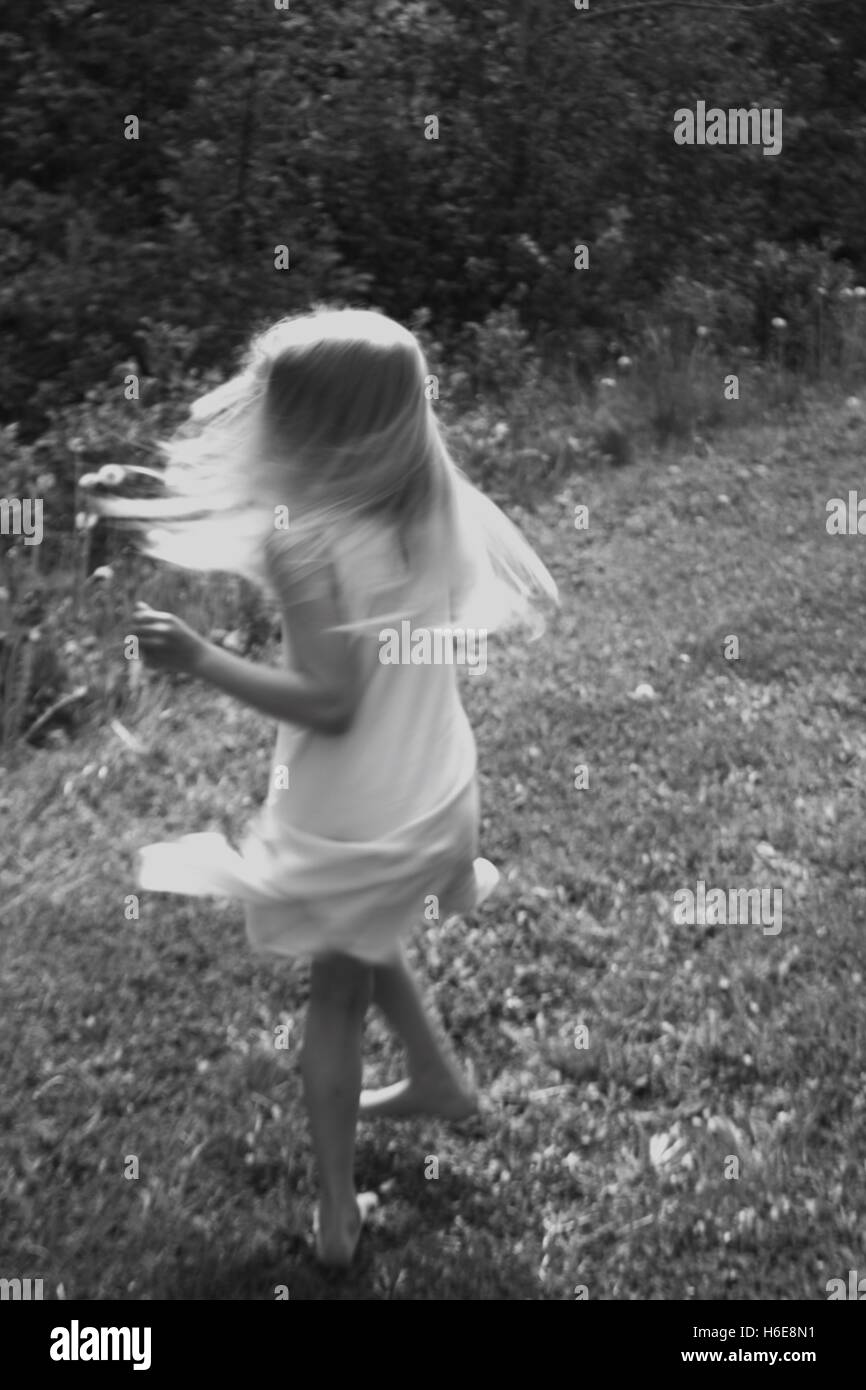 Blond girl head Black and White Stock Photos & Images - Alamy