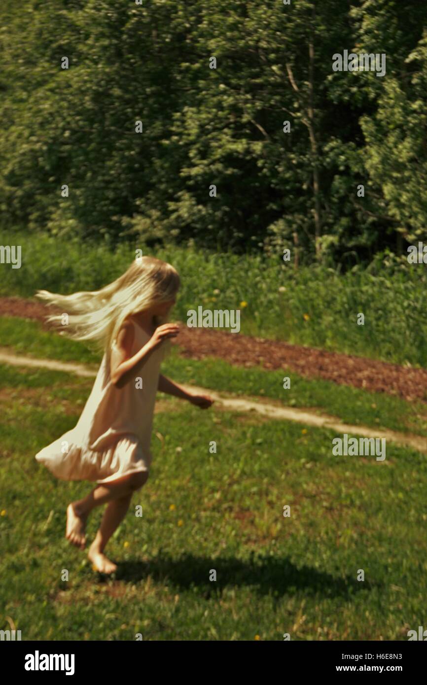 Little Girl Running Scared