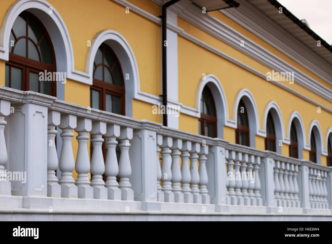 architecture railing retro Stock Photo - Alamy