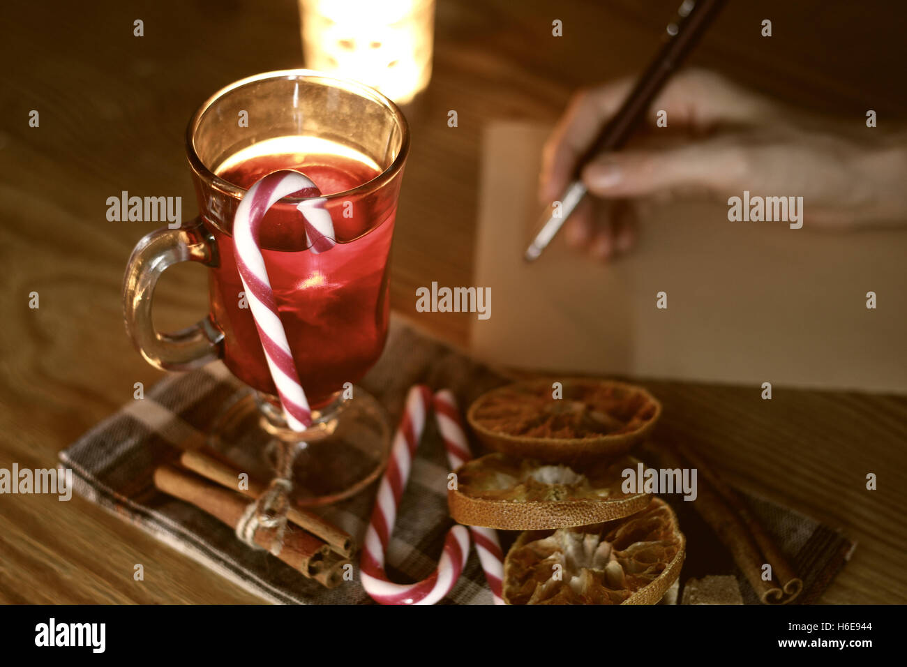 hand writing Christmas Stock Photo - Alamy
