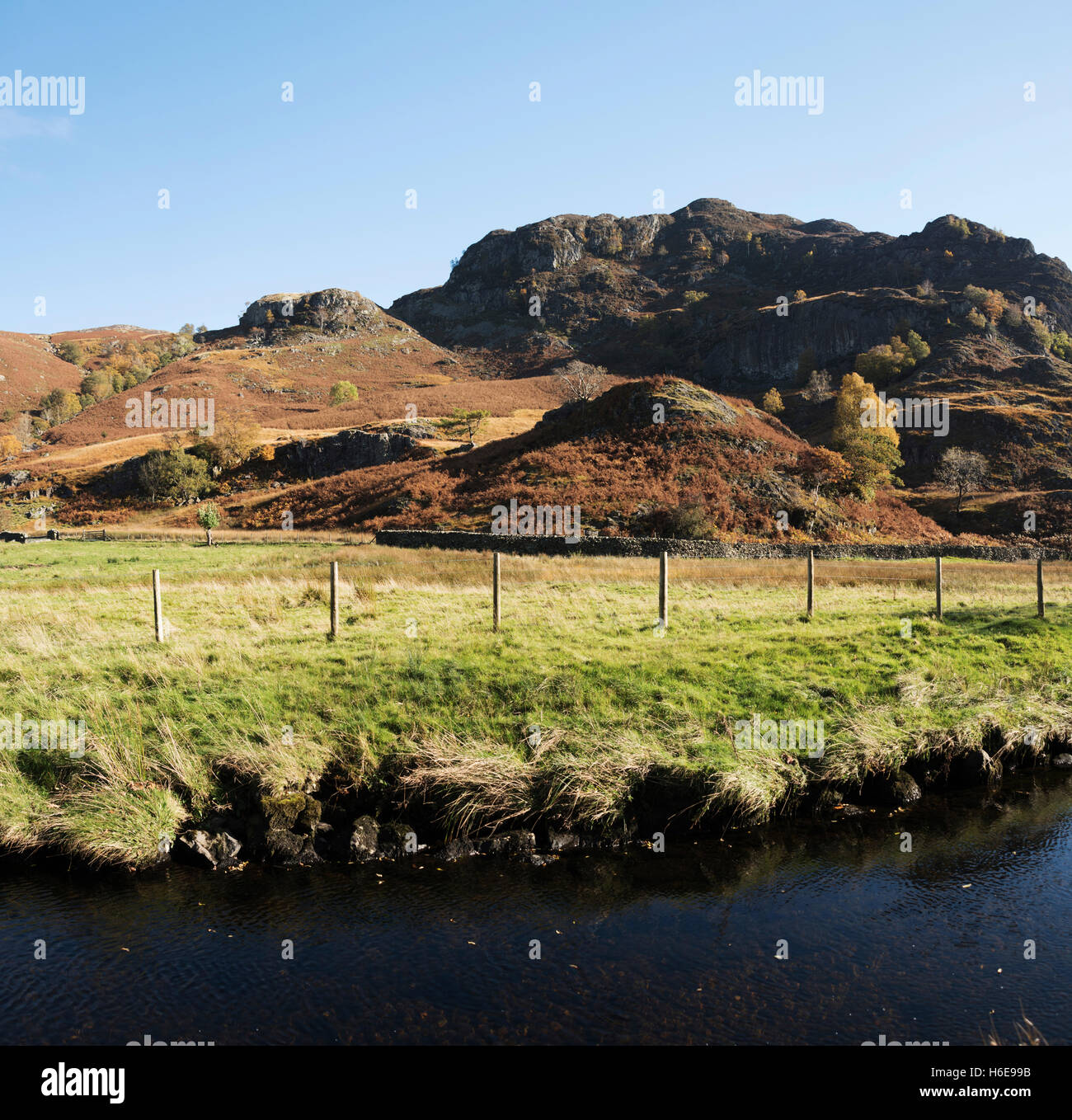 Watendlath Beck flowing through the valley, Cumbria, UK Stock Photo - Alamy