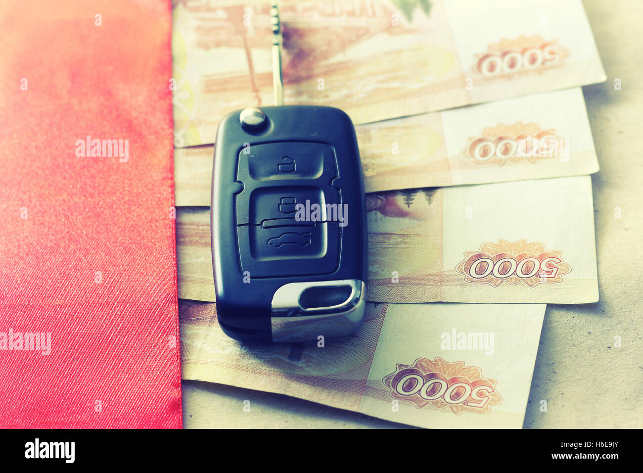 Money key gift Stock Photo - Alamy