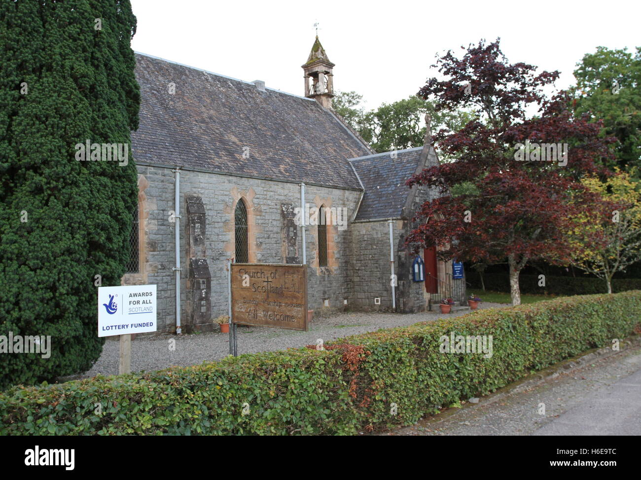 Exterior of Appin parish church Scotland October 2013 Stock Photo - Alamy