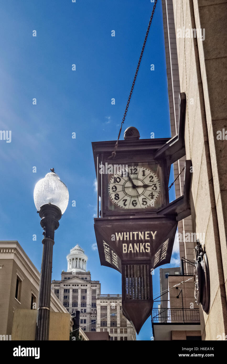 Whitney Banks Clock with the main office building in the background ...