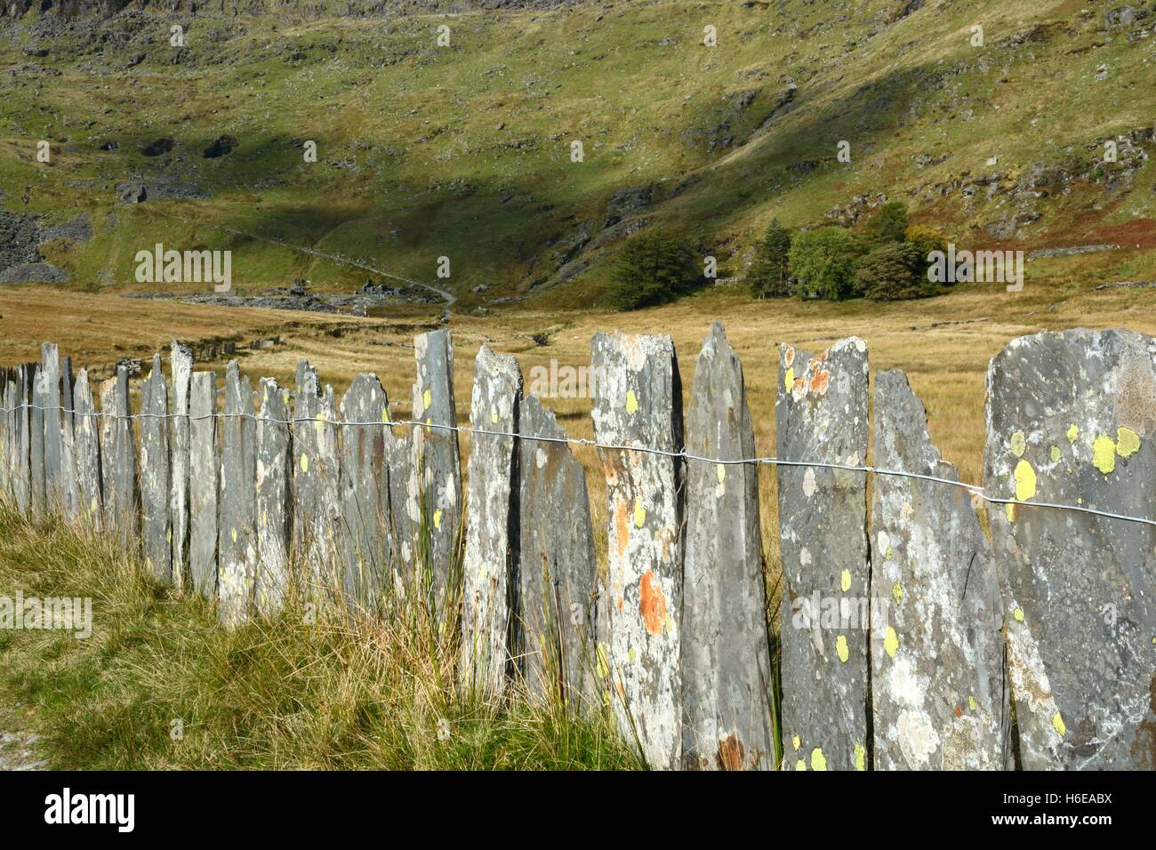 Traditional slate fence hi-res stock photography and images - Alamy