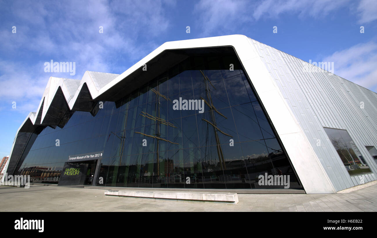 The Riverside Museum is the current location of the Glasgow Museum of ...