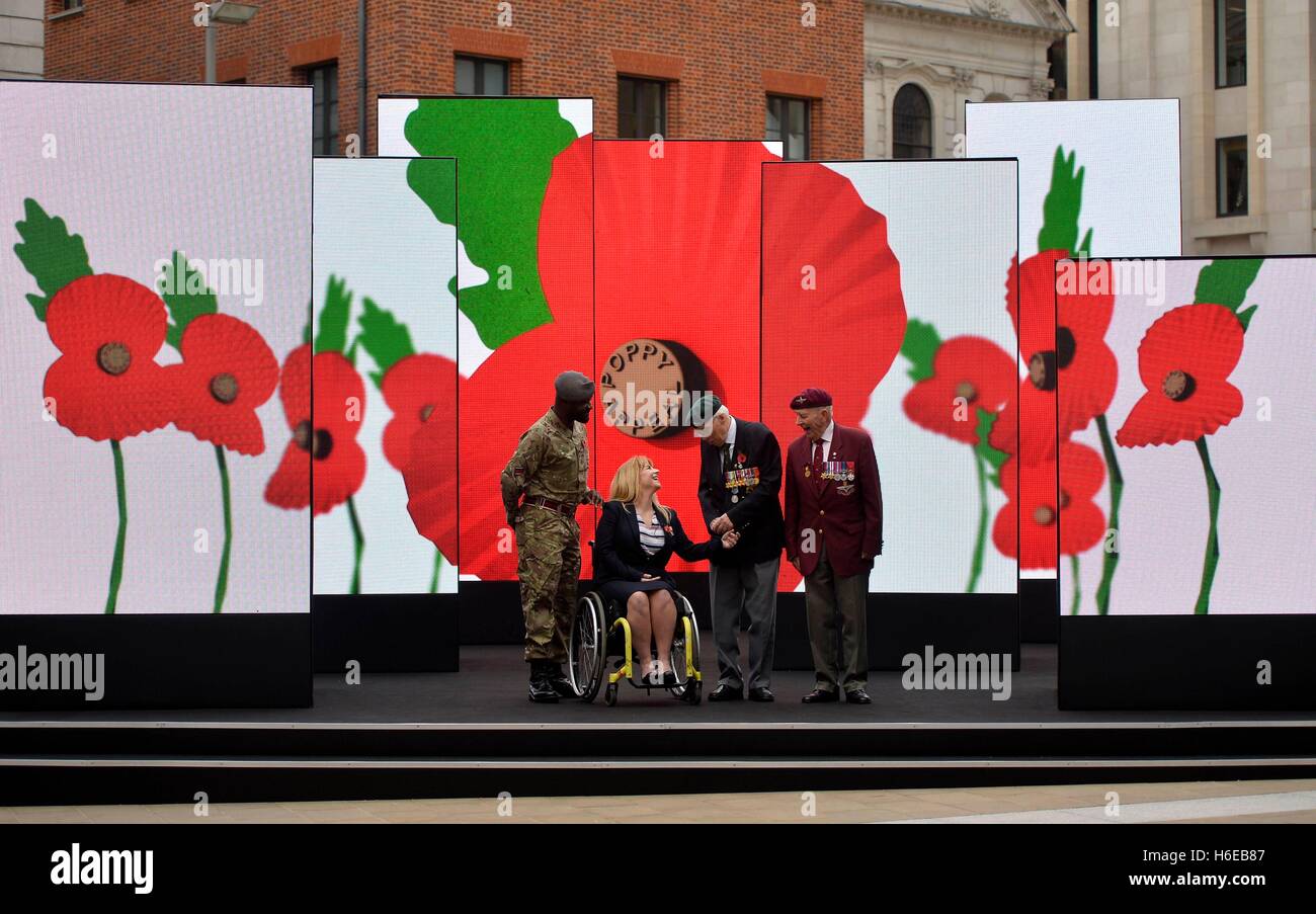 (left to right) Former RAF medic Ben Poku, Anna Pollock, 34, Roy Miller ...