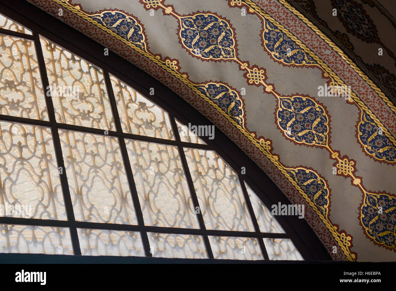 Old window Architecture from the Ottoman times In Istanbul Stock Photo ...