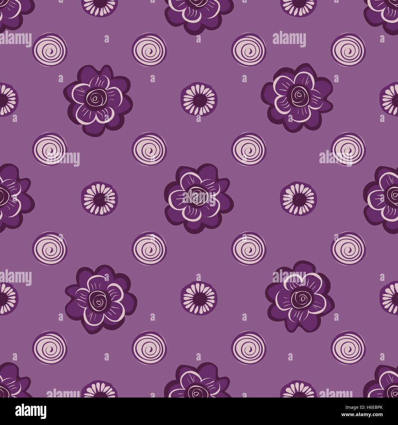 Abstract flower seamless pattern background Stock Vector Image & Art ...