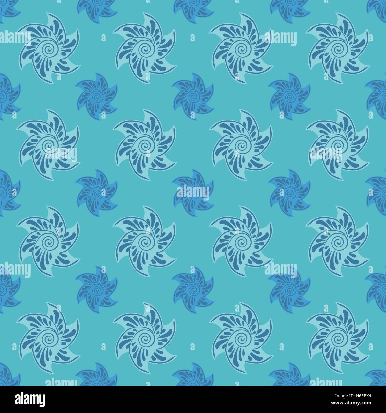 Sea seamless pattern blue background Stock Vector Image & Art - Alamy