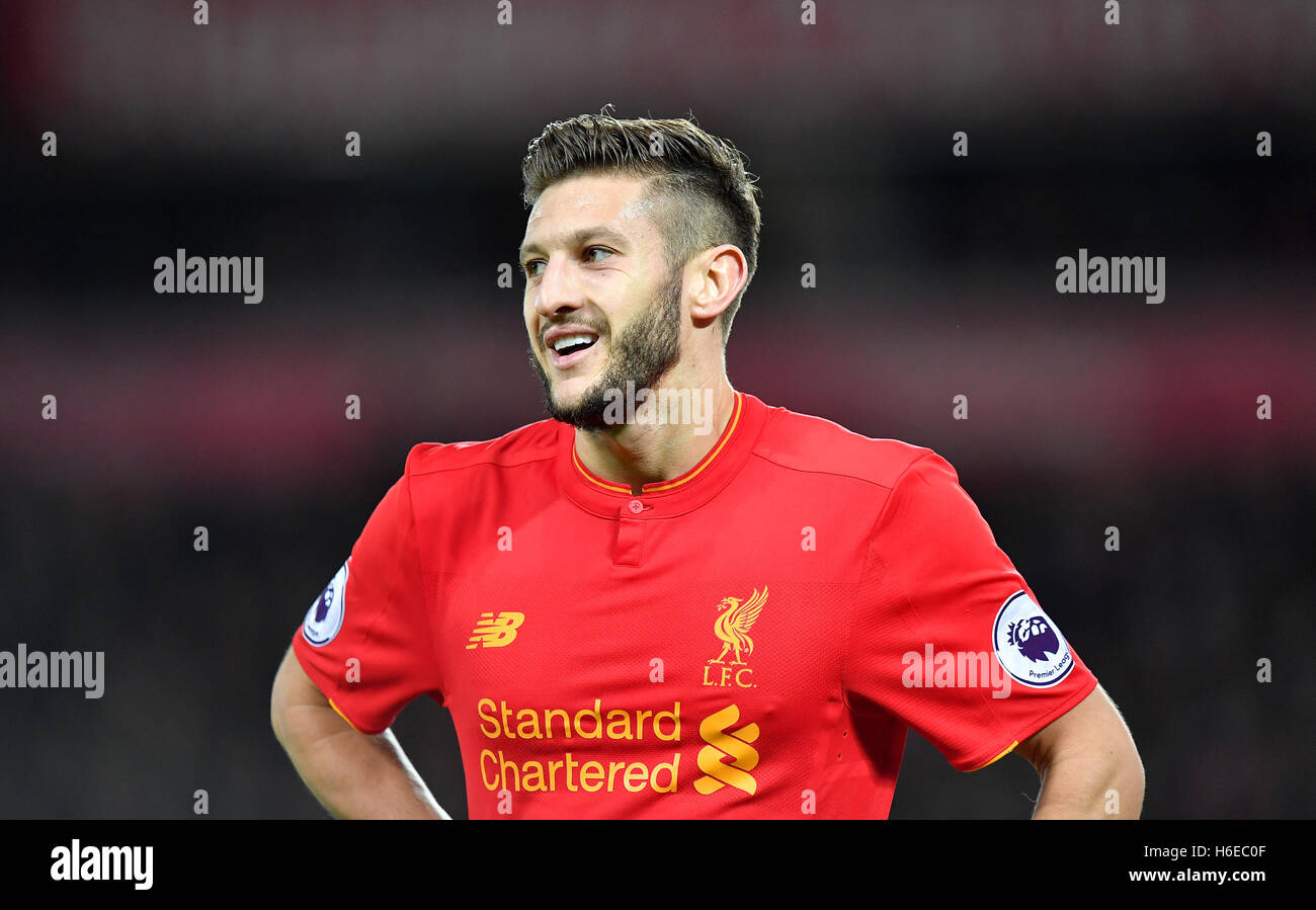 Liverpool's Adam Lallana Stock Photo - Alamy