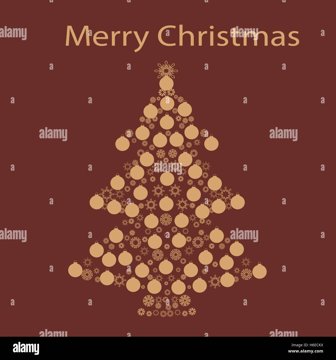 Christmas tree ball card background Stock Vector Image & Art - Alamy