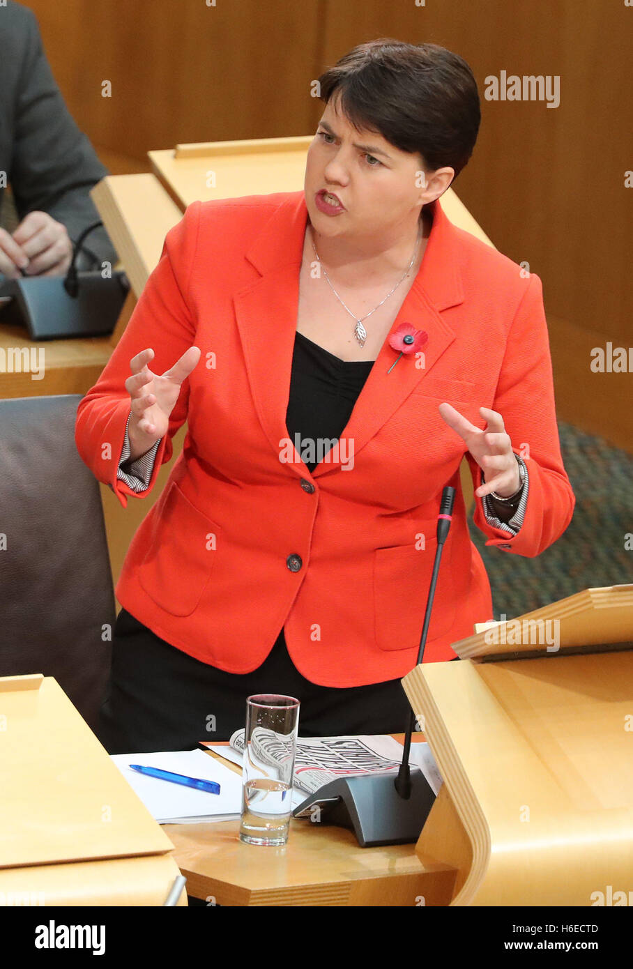 Scottish Conservative leader Ruth Davidson during First Minister's ...