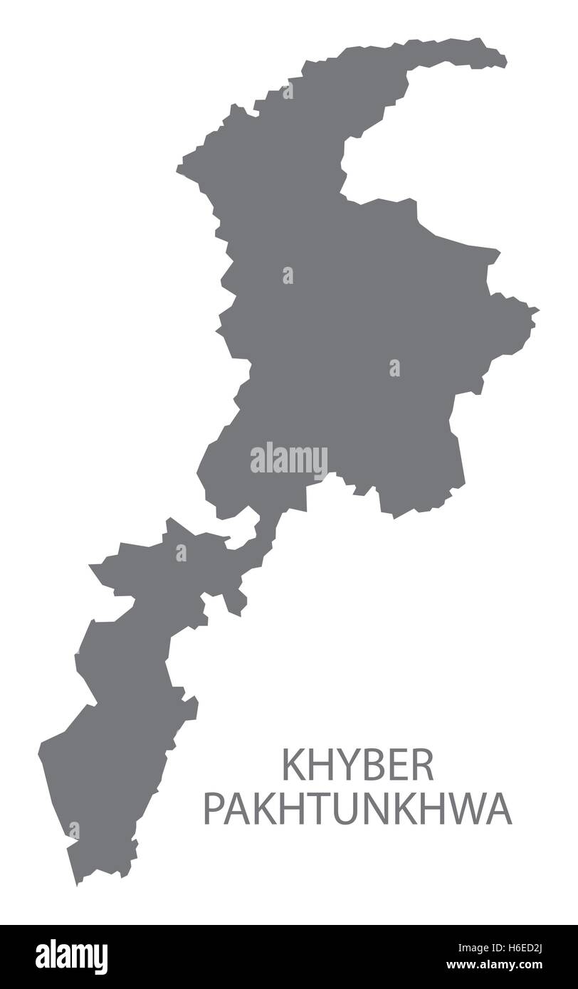 Khyber Pakhtunkhwa Pakistan Map grey Stock Vector Image & Art - Alamy