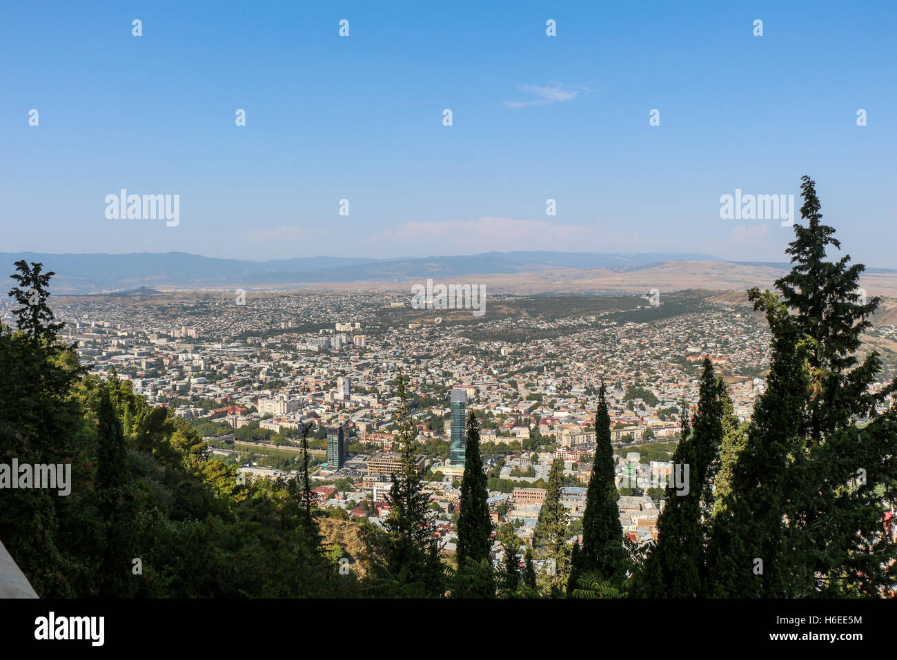Beautiful panoramic view of Tbilisi in Georgia Stock Photo - Alamy