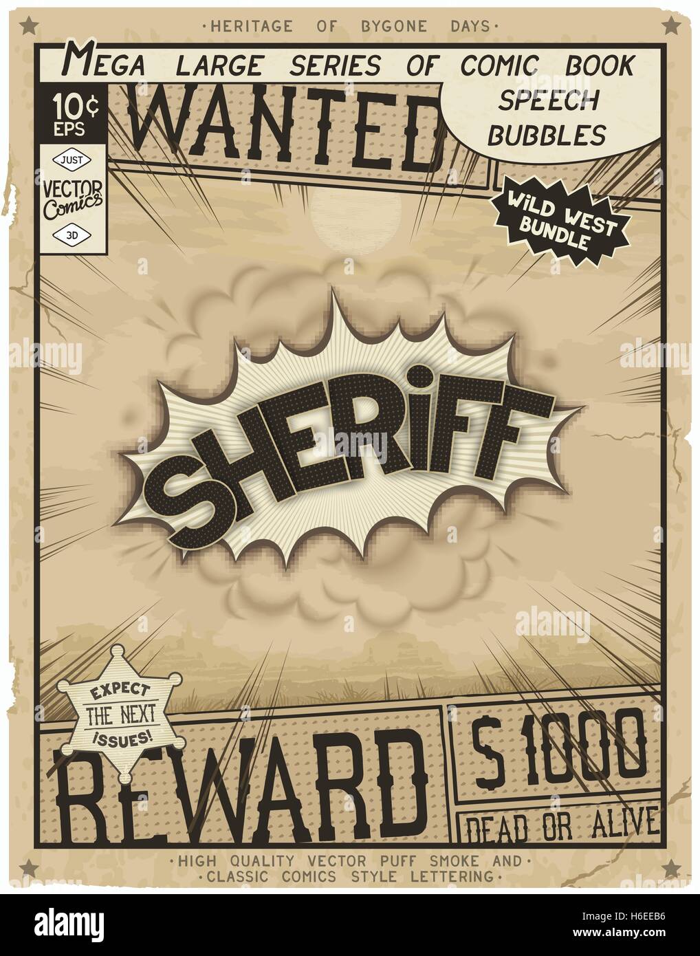 Police wanted poster Stock Vector Images - Alamy