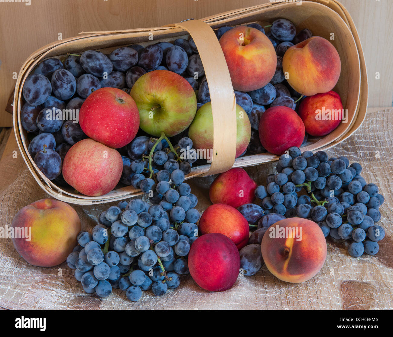 Autumn harvest. The farmers bring to the markets, grown on farms, fruit ...