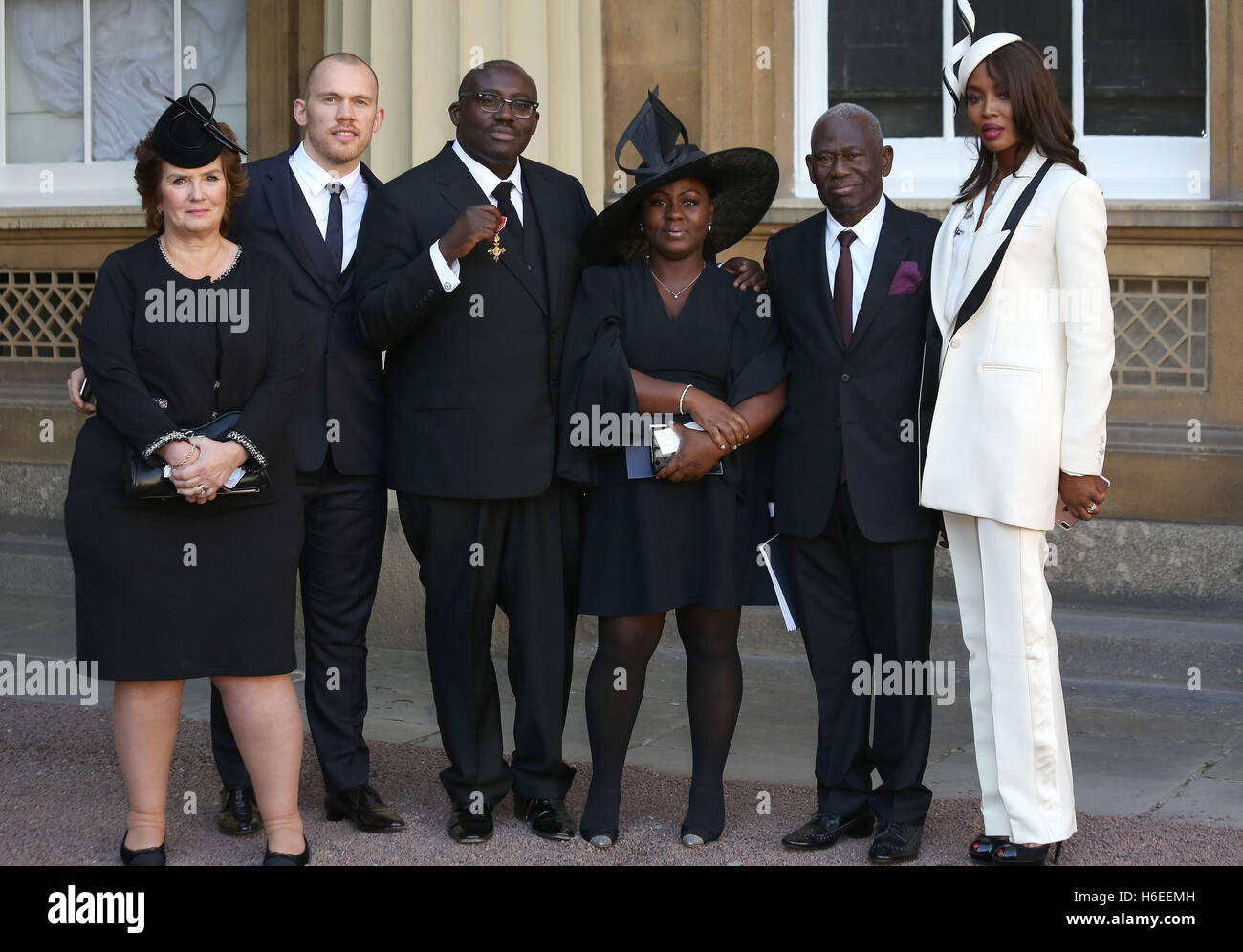 Officer order british empire obe buckingham palace hi-res stock ...