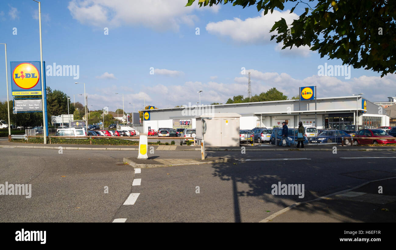 shopping superstore and car park Stock Photo - Alamy
