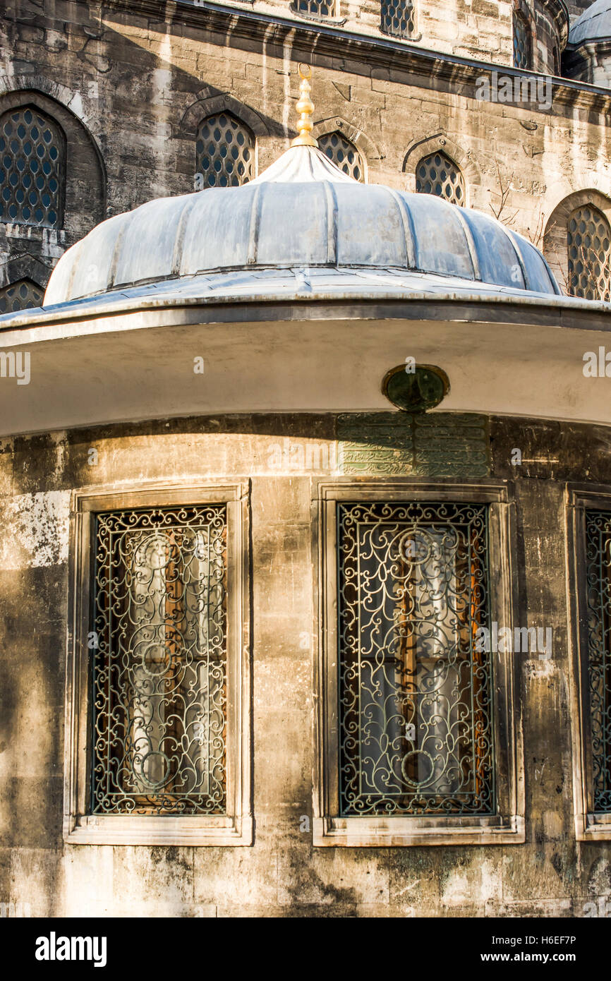 Old window Architecture from the Ottoman times In Istanbul Stock Photo ...