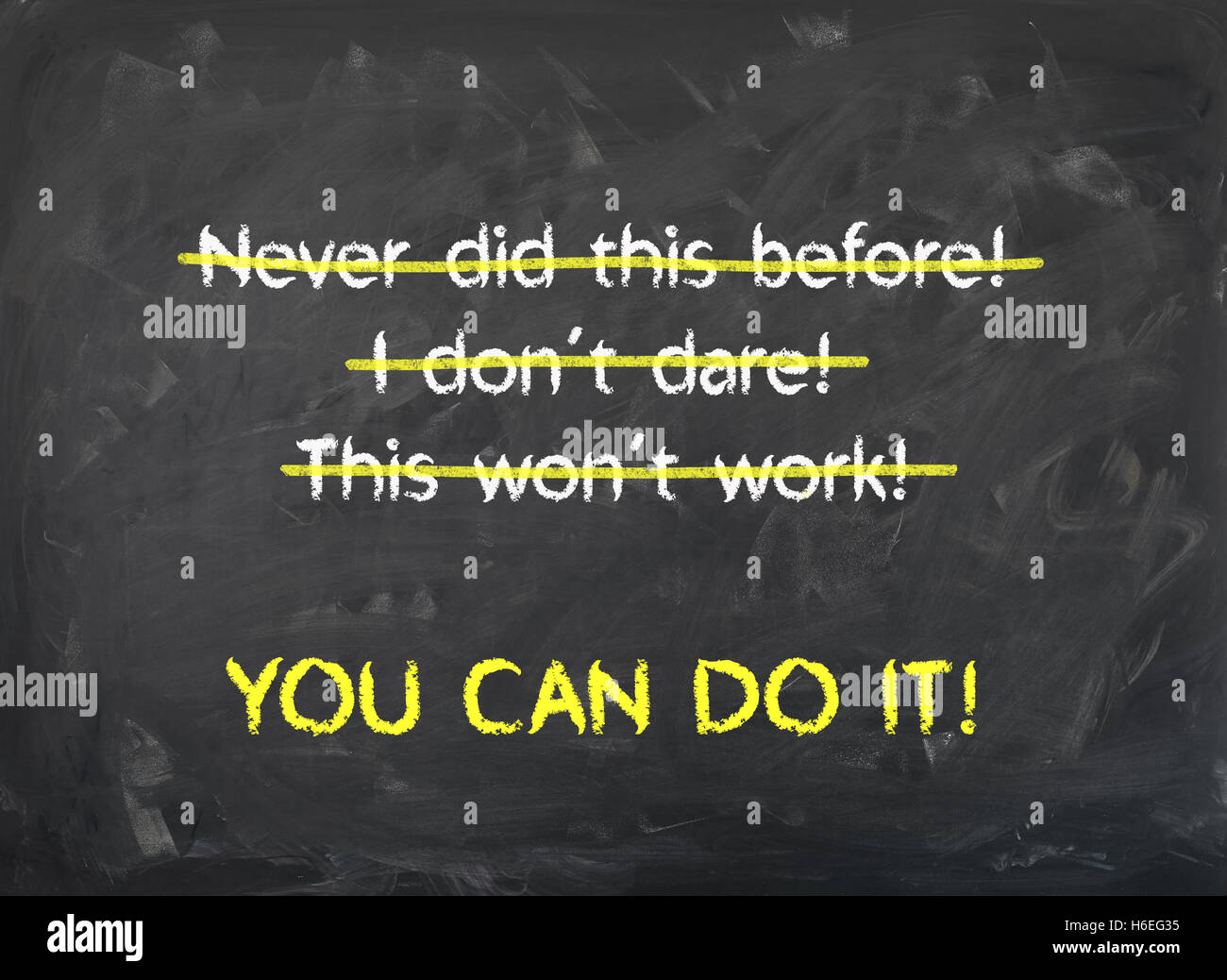 Chalkboard - You can Do it - Motivation for getting new things started ...
