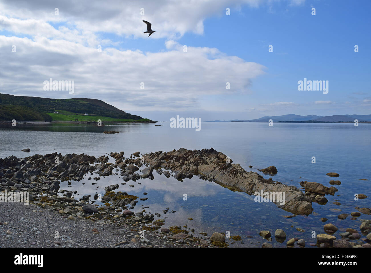 Calm waters in the Kenmare River Stock Photo - Alamy