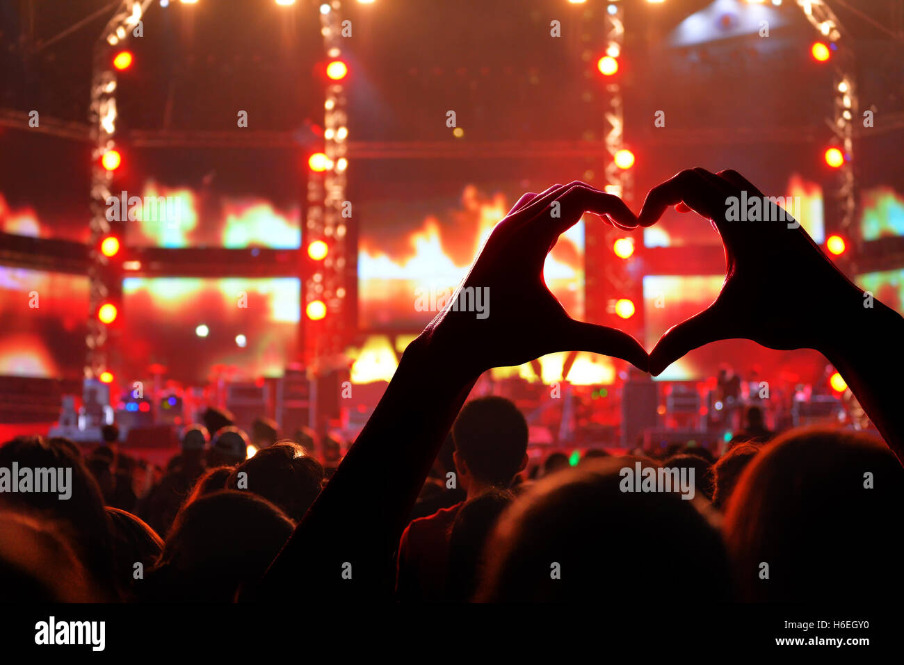 Concert Hands Silhouette