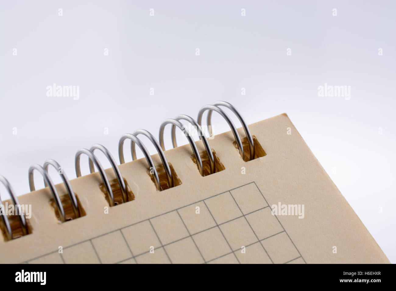 Spiral notebook on a white background Stock Photo - Alamy