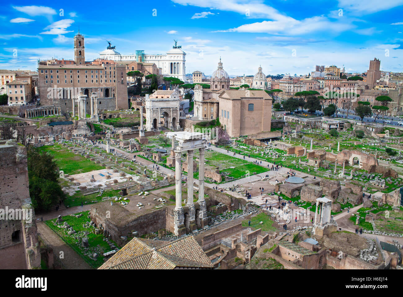 Roman Forum in Rome Italy Stock Photo - Alamy