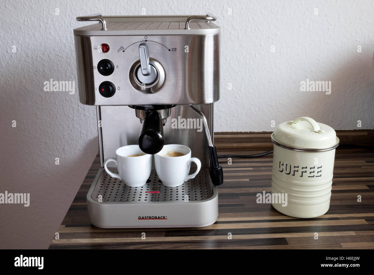 Gastroback espresso coffee machine Stock Photo - Alamy
