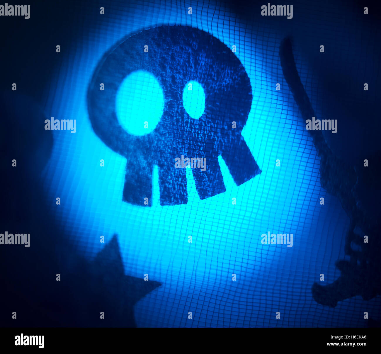 Halloween ghost skull head children's party trick or treat surreal ...