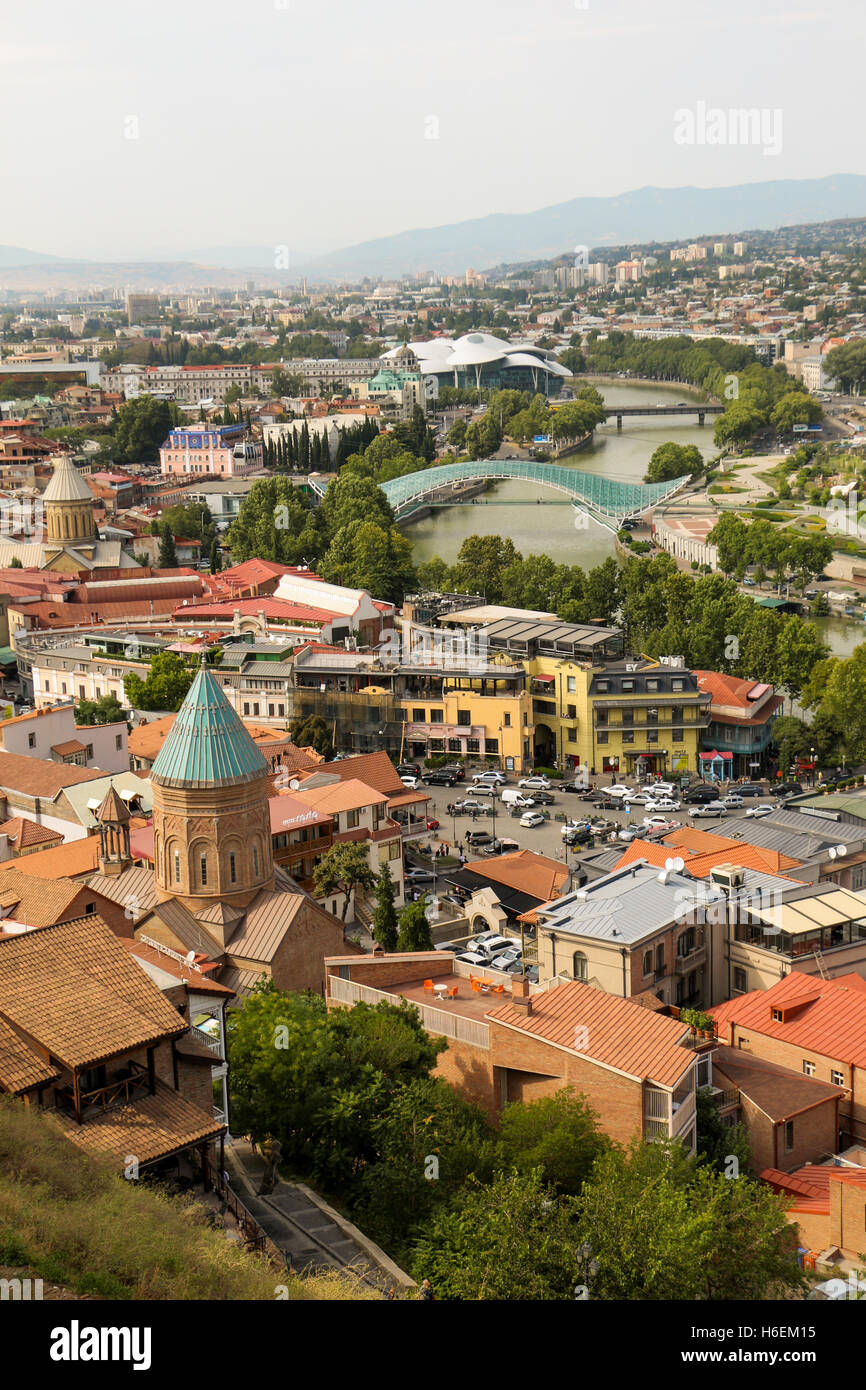 Beautiful panoramic view of Tbilisi in Georgia Stock Photo - Alamy